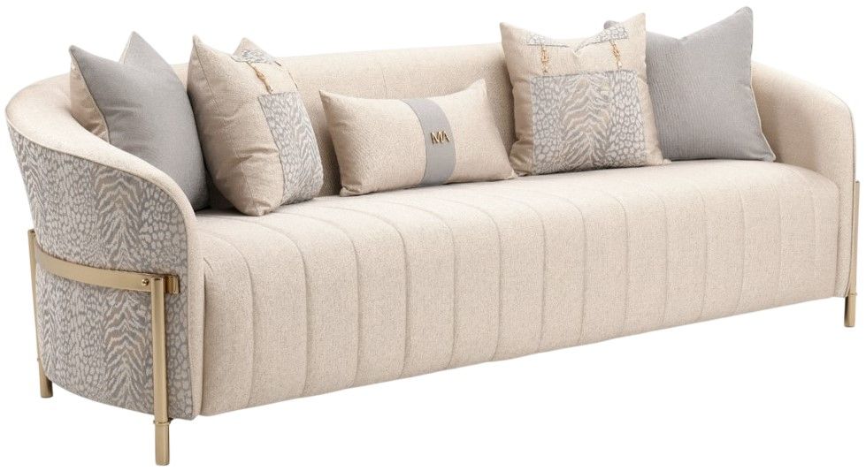 Michael Amini® Lisbon Gold/Opal Sofa | Mary’s Wholesale Furniture ...