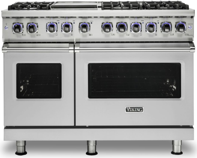 Viking® 7 Series 48" Freestanding Natural Gas Range with 12" Reversible ...