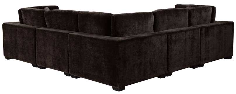 Coaster Lakeview 6 Piece Dark Chocolate Upholstered Modular Sectional Cazin s Evanston WY