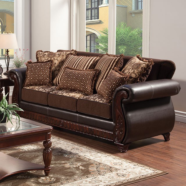 Brown black sofa store