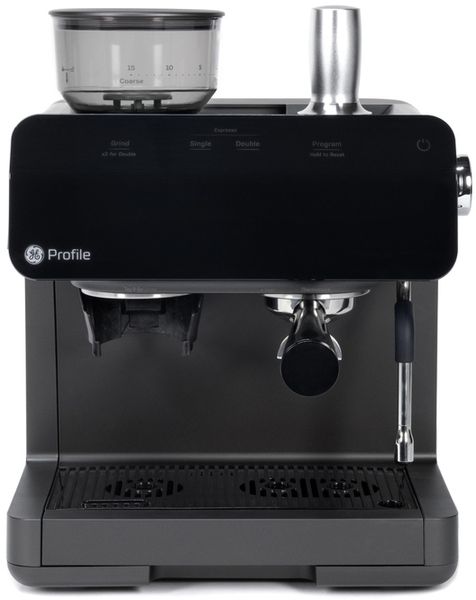 GE Profile™ Black Semi Automatic Espresso Machine | Yale Appliance ...