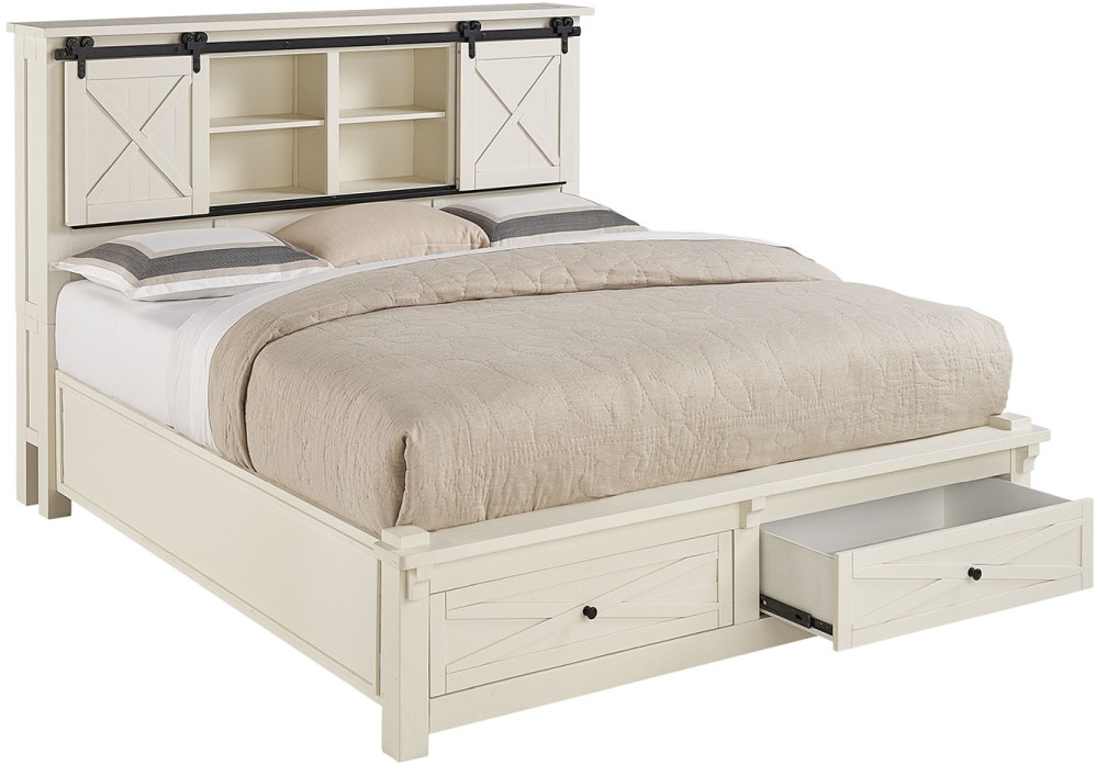 A-America® Sun Valley White Queen Storage Bed | Joe's Furniture ...