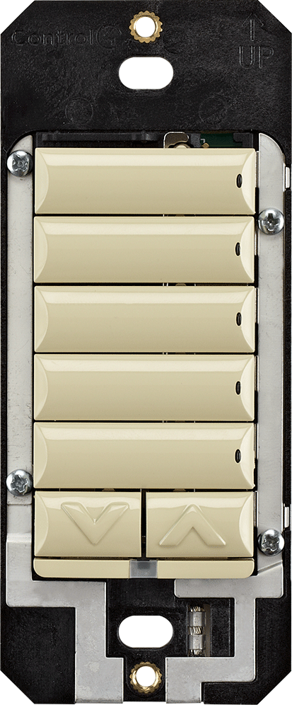 Control4® 120V/277V Ivory Configurable Keypad | Bond's TV | Austin, TX