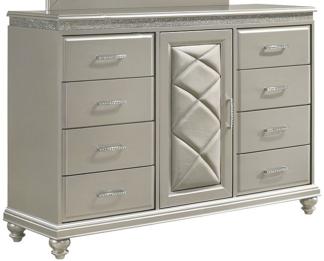 Crown Mark Valiant Silver Dresser | Mid Tenn Furniture | Murfreesboro, TN