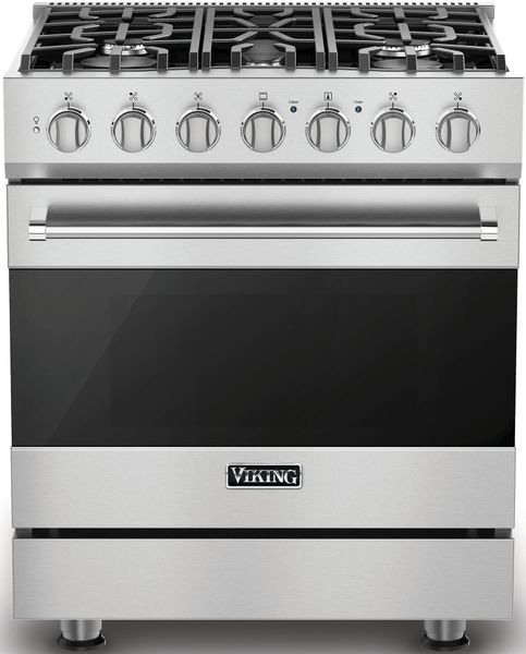 Viking® 3 Series 30" Stainless Steel Pro Style Gas Range | Aztec ...