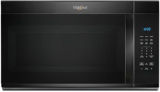 Whirlpool® 1.7 Cu. Ft. Black Over the Range Microwave | Appliance ...