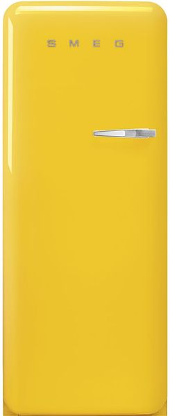 Smeg 50's Retro Style 9.9 Cu. Ft. Yellow Top Freezer Refrigerator ...