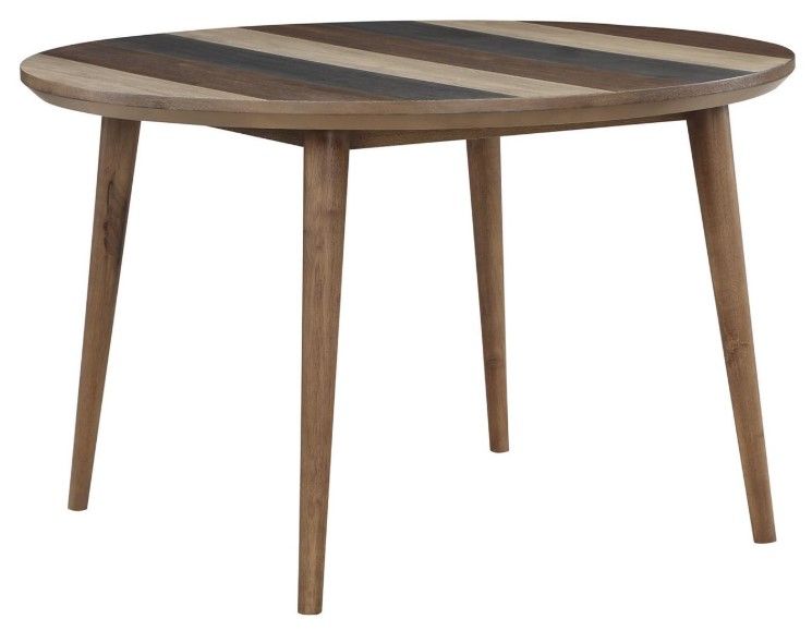 Deco Marche Stein Watson Union Square Black/Light Brown Stripes Round ...