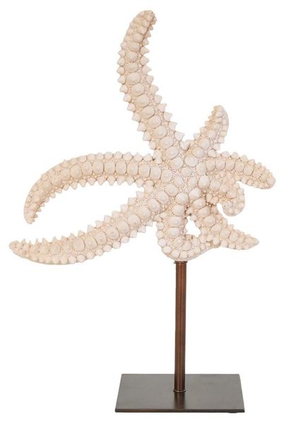 Deco Marche Pink 12" Starfish Polystone Sculpture with Copper Stand ...