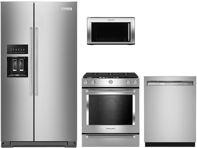 KitchenAid® 4 Piece Stainless Steel Kitchen Package | Superstore ...