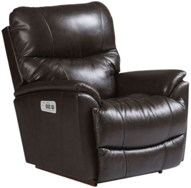 La-Z-Boy® Trouper Walnut Leather Power Rocking Recliner with Headrest ...