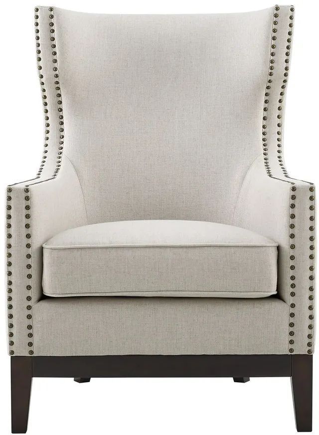 Steve Silver Co. Roswell Beige Wing Back Chair | Midwest Clearance ...