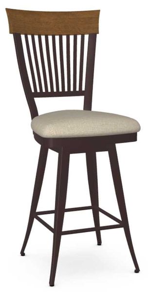 Amisco Customizable Annabelle Swivel Counter Stool | Karvonen’s