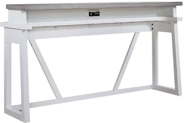 Liberty Furniture Palmetto Heights Shell White Console Bar Table with ...