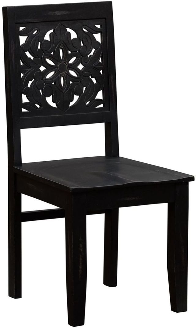Liberty Furniture Trellis Lane Weathered Black Accent Chair | Brownie Furniture | Virginia, MN