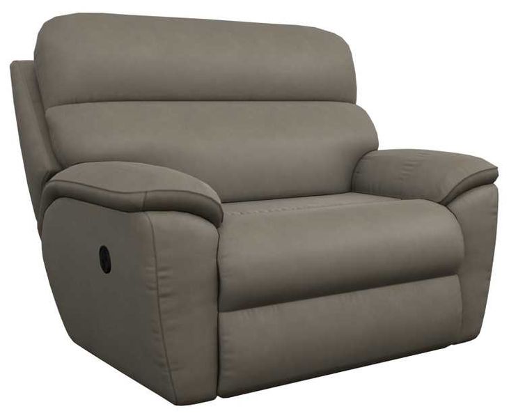 La-Z-Boy® Roman Grey Leather Manual Reclining Chair and a Half ...