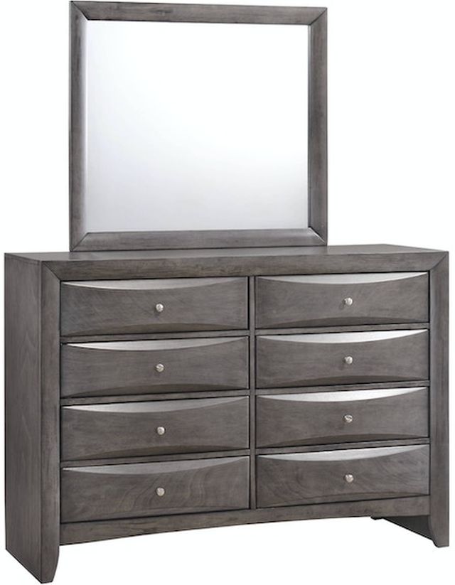 Elements International Emily Gray Dresser and Mirror Set | Lafferty's ...