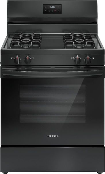 Frigidaire® 30" Black Freestanding Gas Range | Cluett’s Appliance ...