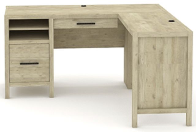 Sauder® Pacific View® Prime Oak® L- Shaped Home Office Desk | Big Sandy ...
