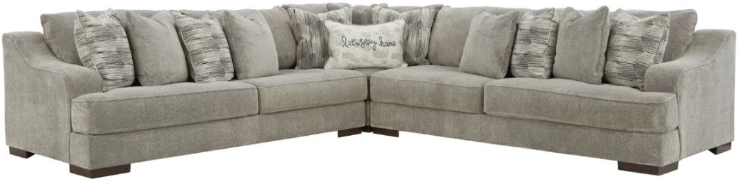 Signature Design by Ashley® Bayless 3-Piece Smoke Sectional | Pruitt's ...