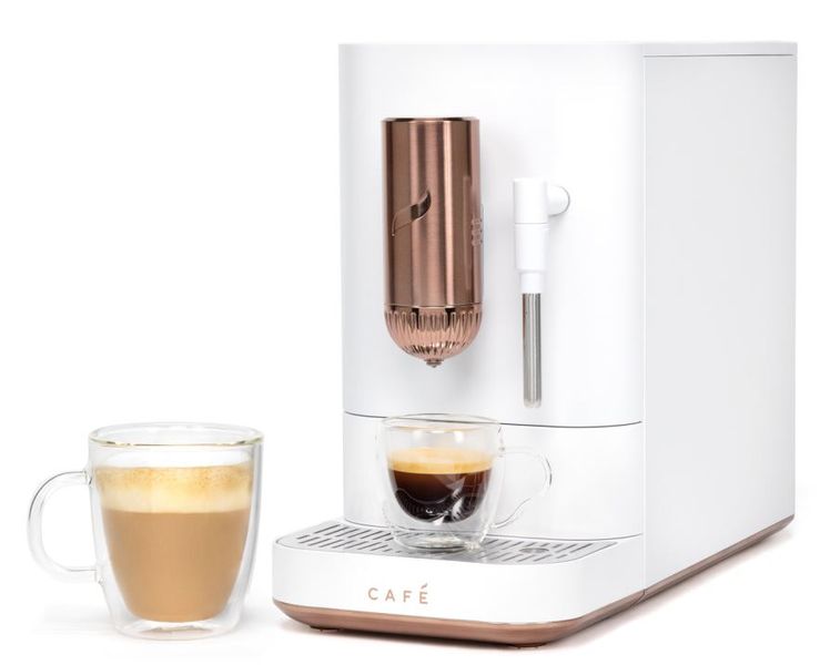 Café™ AFFETTO Matte White Automatic Espresso Machine and Frother | Yale ...