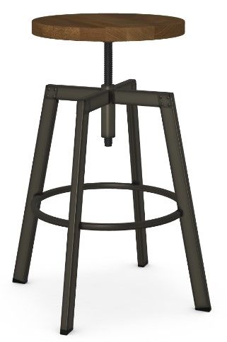 Amisco Architect Corkscrew Adjustable Stool | Marshall's Home Living ...