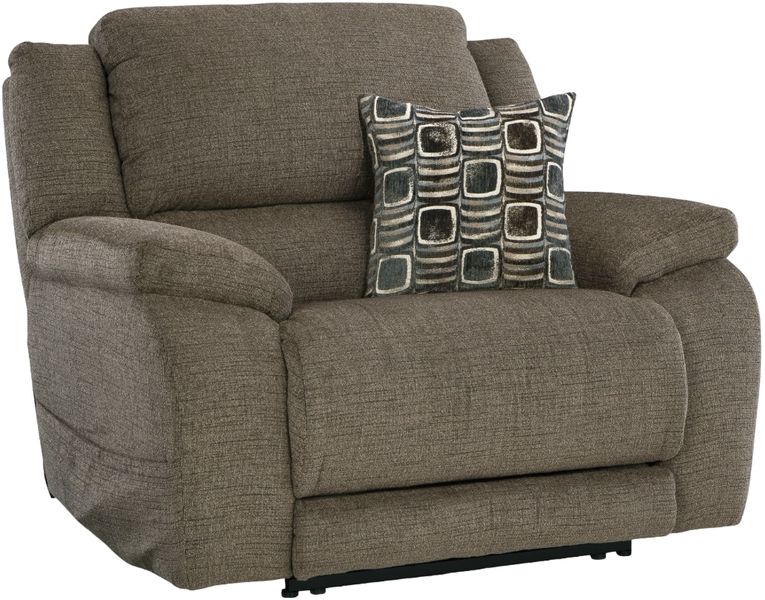 HomeStretch Santa Fe Brown Power Reclining Chair and a Half | Fischer ...