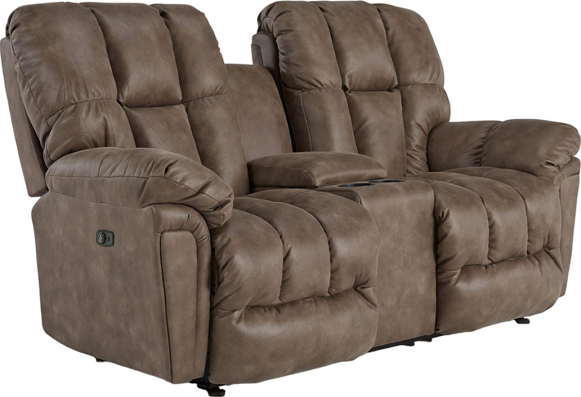 Best Home Furnishings Customizable Lucas Power Rocker Console Reclining Loveseat with Tilt Headrest Phillips Home Furnishings Winnemucca NV