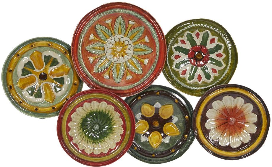 Deco Marche Spanish Inspired Floral Plate Wall Decor | Fischer ...