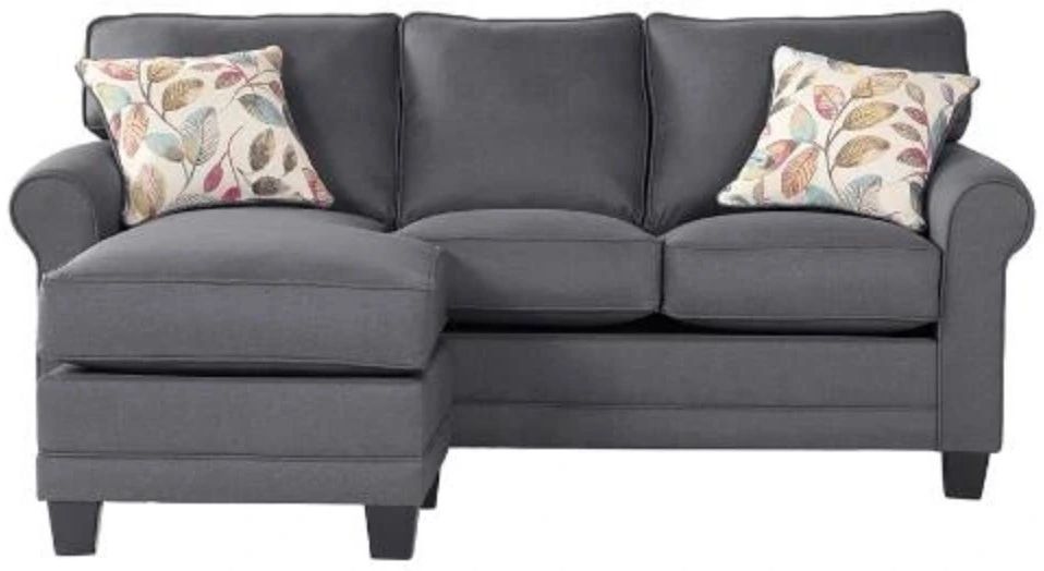 Hughes Furniture® 3730 Jitterbug Gray Sofa Chaise | Arthur F. Schultz ...