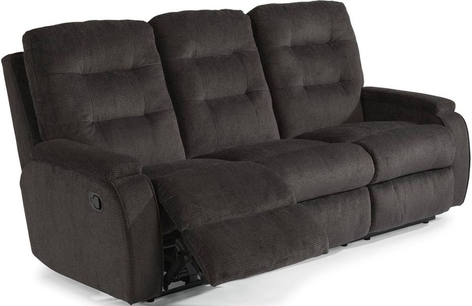 Flexsteel® Kerrie Dark Gray Reclining Sofa | Fischer's Furniture and ...