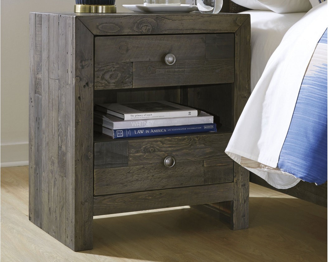 Millennium by Ashley Mayflyn Gray Nightstand Bedroom Express