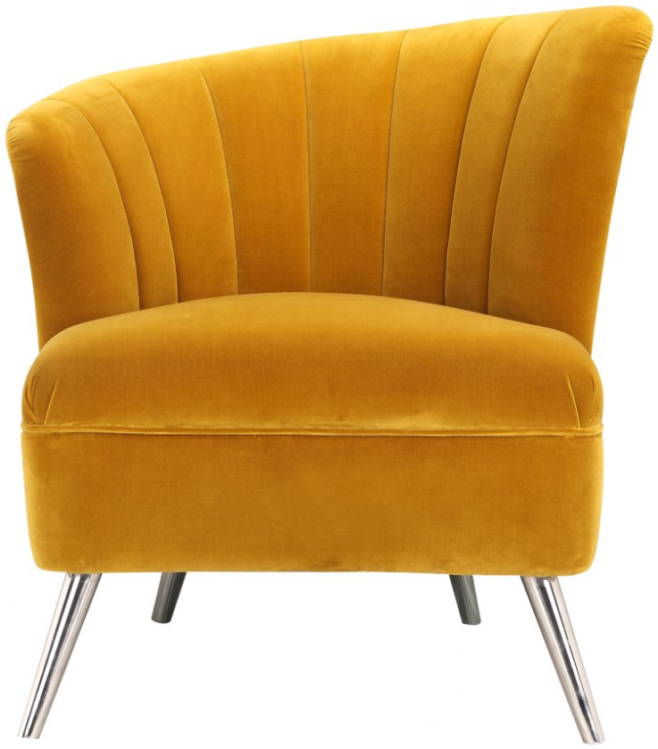 Moe s Home Collection Layan Yellow Left Accent Chair Colemans BrandSource Home Furnishings