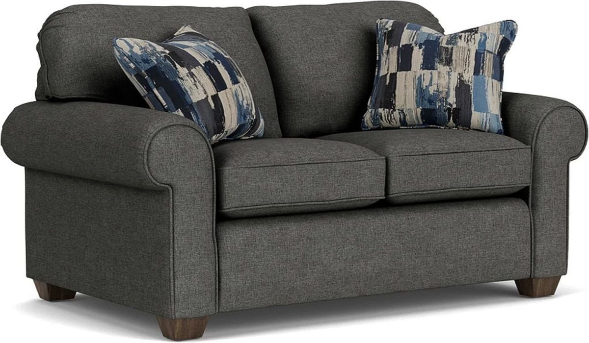 Flexsteel Thornton Gray Ash Loveseat Sunshine Furniture Tulsa OK