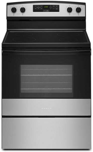 Amana® 30" Stainless Steel Freestanding Electric Range | StillWaters ...