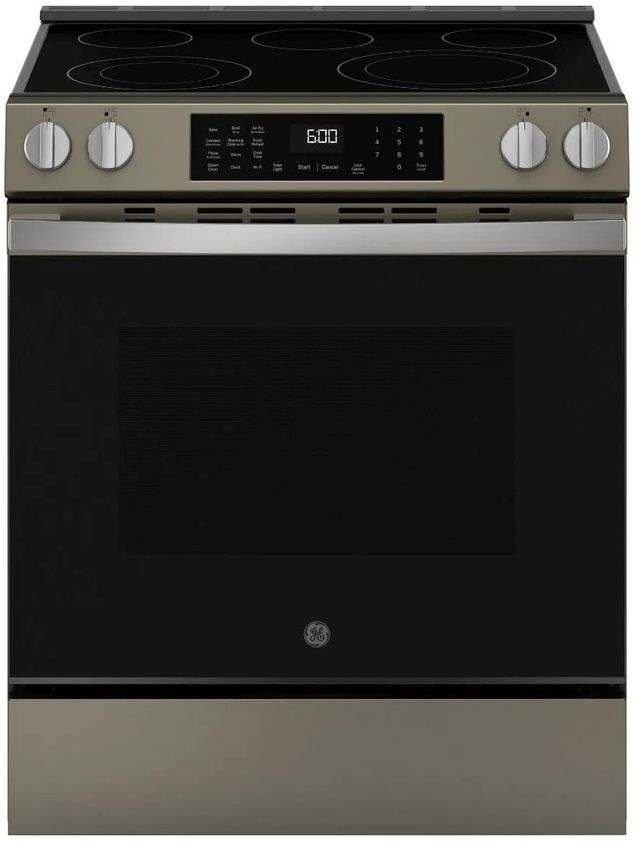 GE® 600 Series 30" Slate Slide-In Electric Range | Grand Appliance and TV