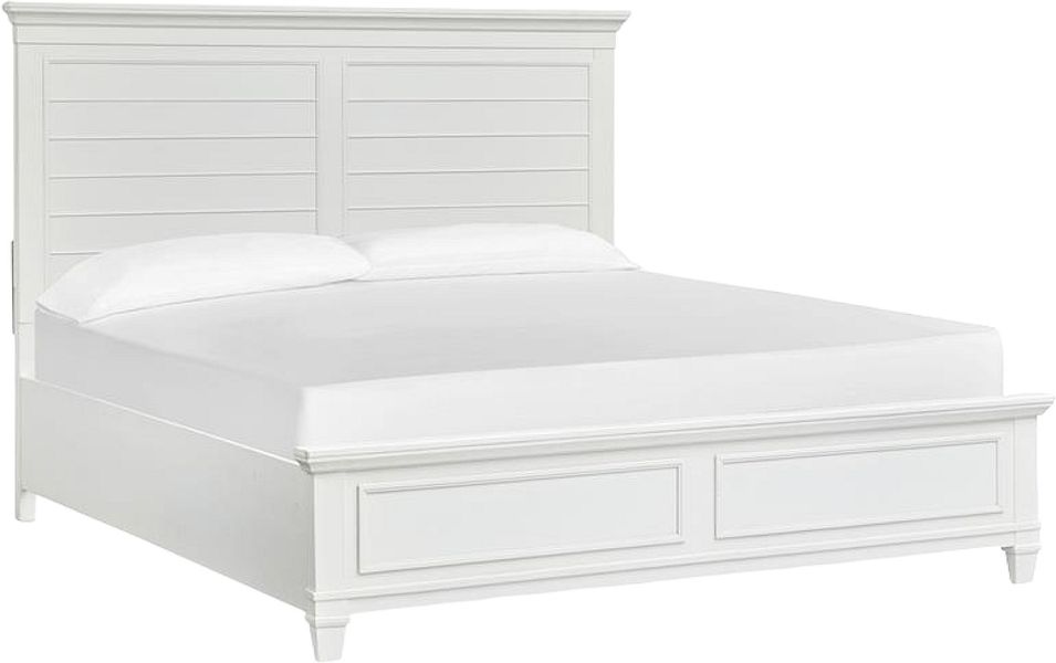 Magnussen Home® Charleston White Dove Panel Bed | Fischer Furniture ...