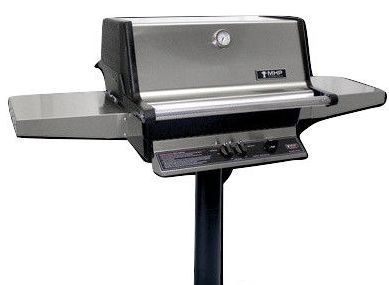MHP Outdoor Grills Single Burner Cast Aluminum Freestanding Natural Gas ...