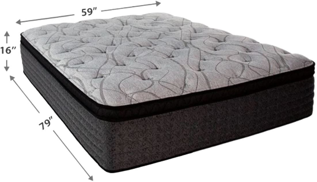 Sierra Sleep by Ashley 16 Hybrid Plush Pillow Top Queen Mattress
