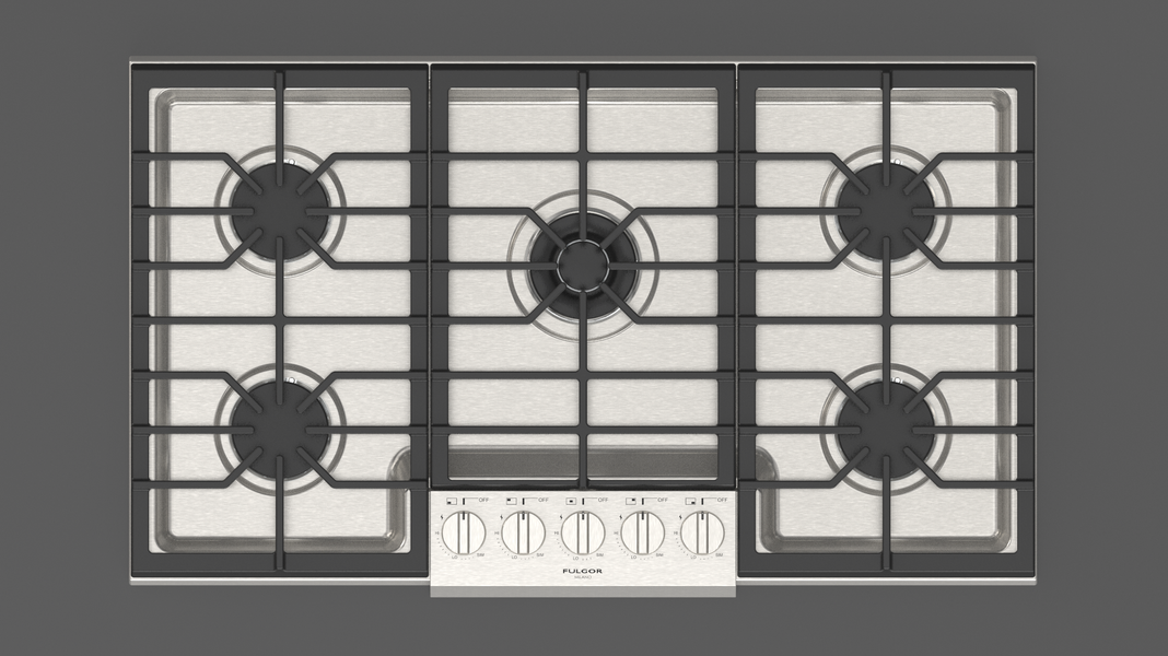 Fulgor Milano 36" Stainless Steel Professional Gas Cooktop | Midland ...