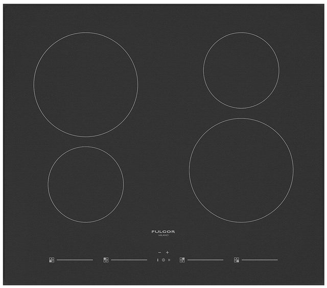 Fulgor® Milano 400 Series Black Glass Induction Cooktop | Kelley ...