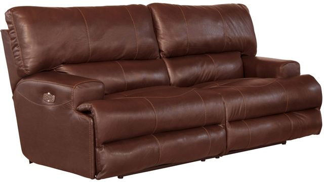 Catnapper® Wembley Leather Power Lay Flat Reclining Sofa with Power ...