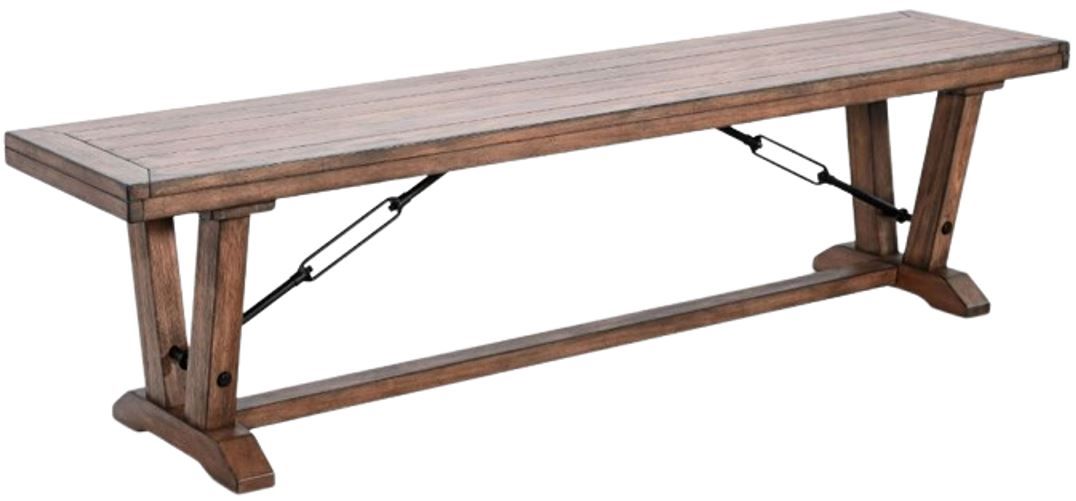 Doe Valley Buckskin Bench with Turnbuckles — Sunny Designs | Bob Mills ...