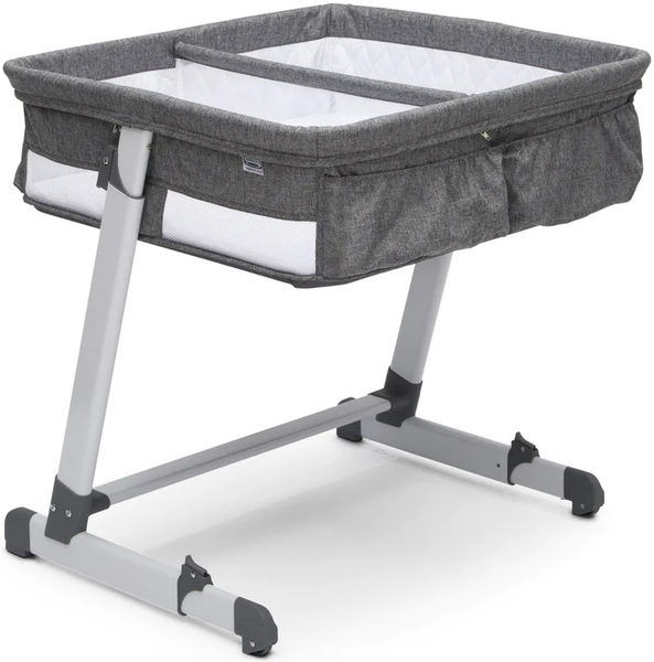 Delta Children Simmons Kids By The Bed Twin City Gray Tweed Sleeper ...