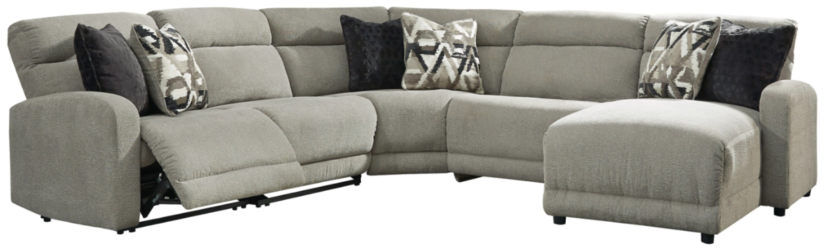 Signature Design by Ashley Colleyville 5 Piece Stone Left Arm Facing Power Reclining Sectional Pruitt s Fine Furniture Phoenix Prescott Valley AZ
