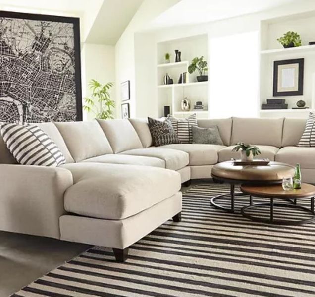 Jonathan Louis Harris 4-Piece U-Shape Right-Arm Facing Sectional and ...