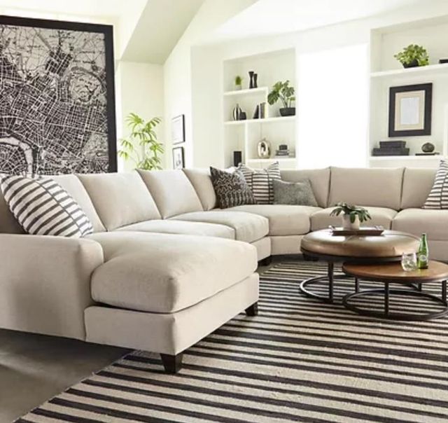 Jonathan Louis Harris 4-Piece U-Shape Right-Arm Facing Sectional and ...