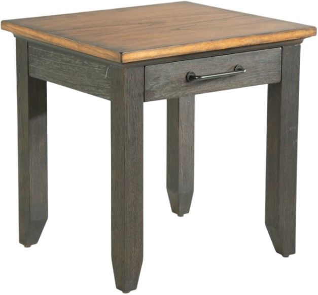 Steve Silver Co. Bear Creek Caramel End Table with Sable Base | Pruitt ...