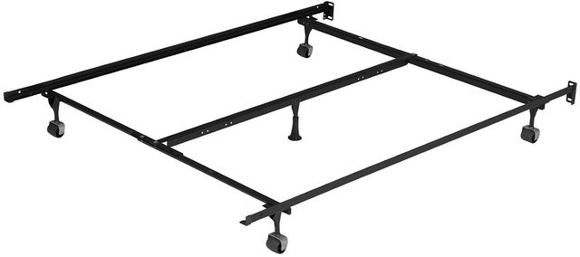 Base de lit double traditionnelle à écrous et boulons avec roulettes et ...