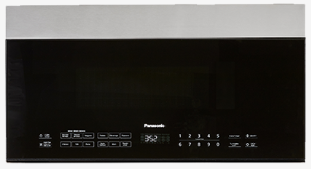 Panasonic Genius® 1.9 Cu. Ft. Smoked Glass Over The Range Microwave ...